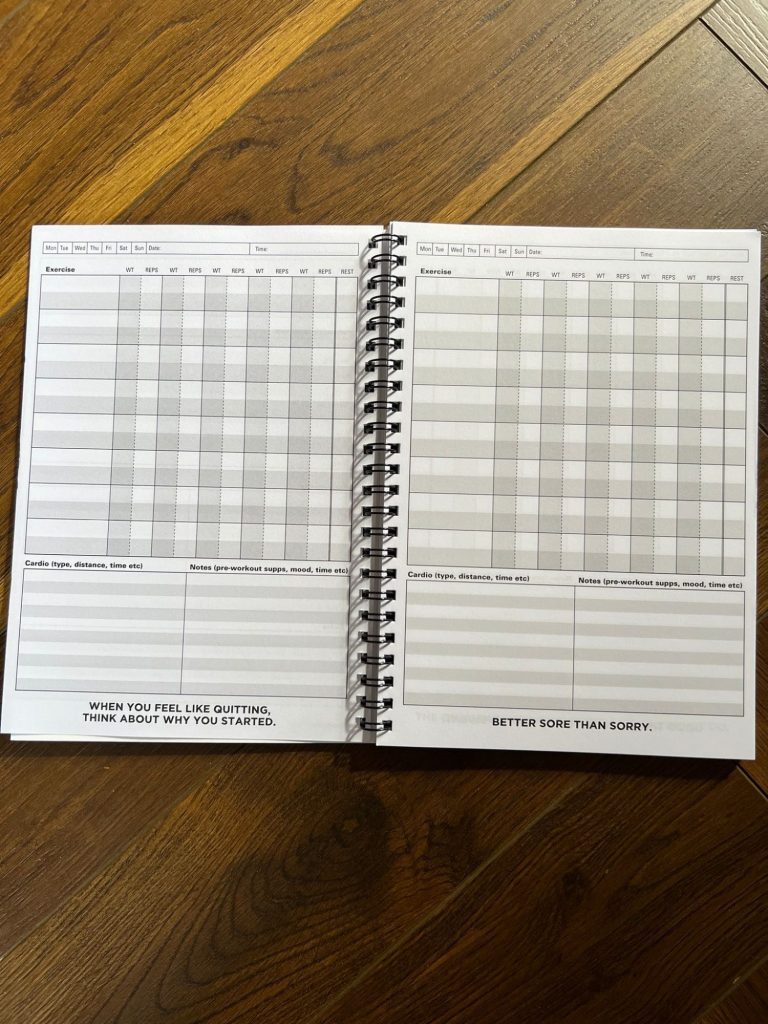 Training Log Book - Musclecoach Shop